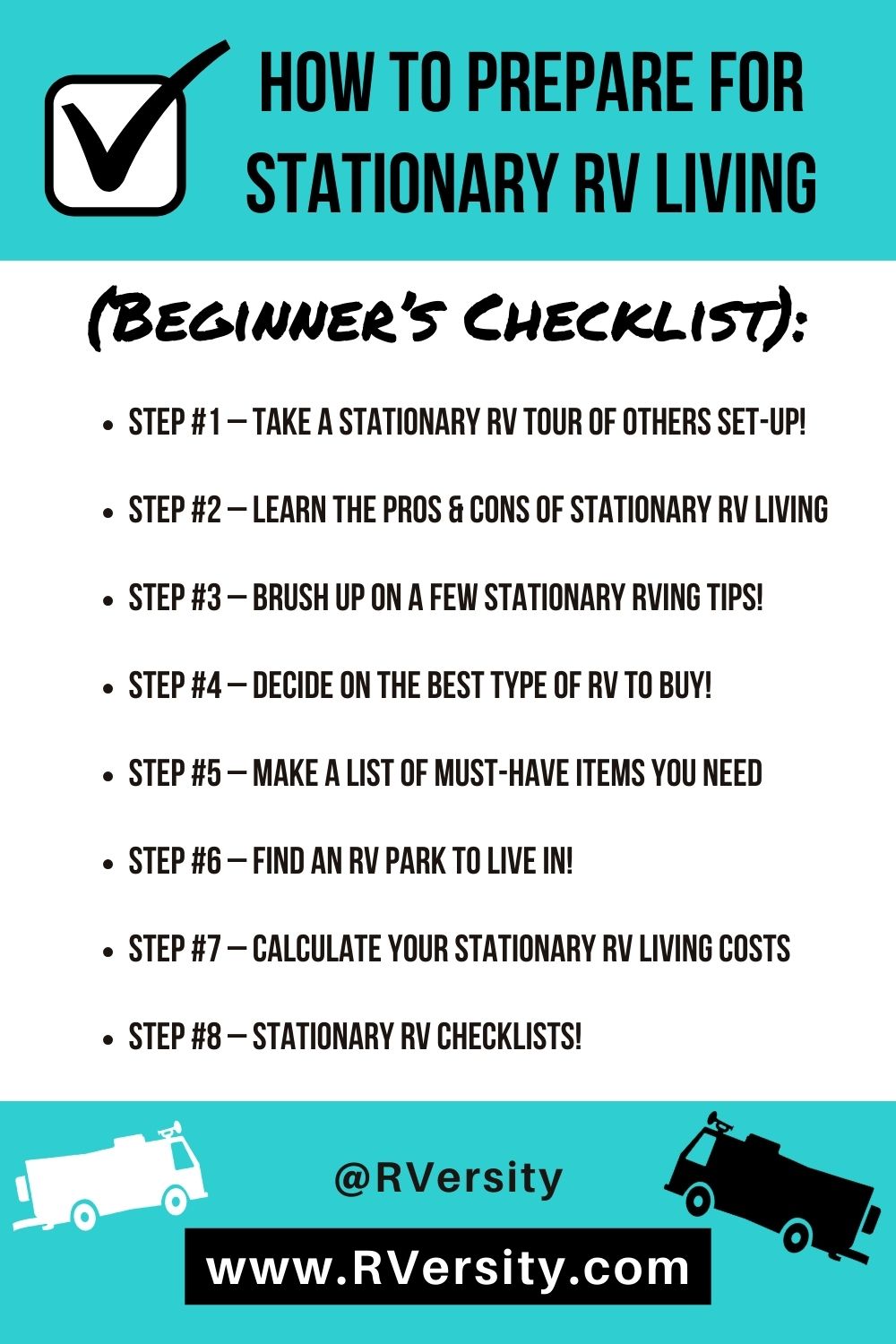 How To Prepare for Stationary RV Living [Checklist] - RVersity